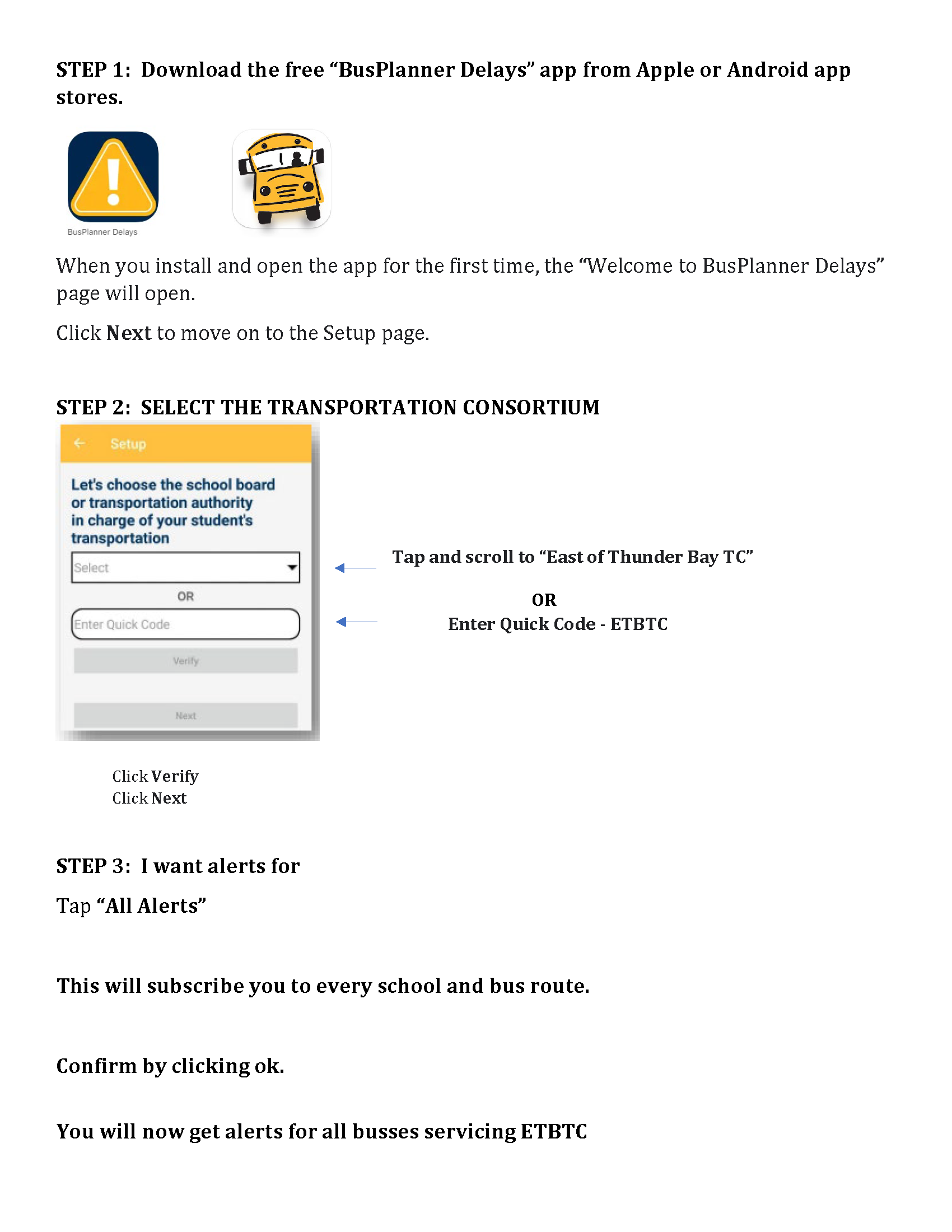 Bus Planner - East of Thunder Bay Transportation Consortium